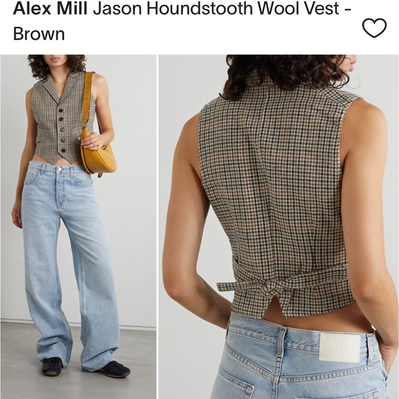 Alex Mill | Jackets & Coats | Jason Houndstooth Vest | Poshmark